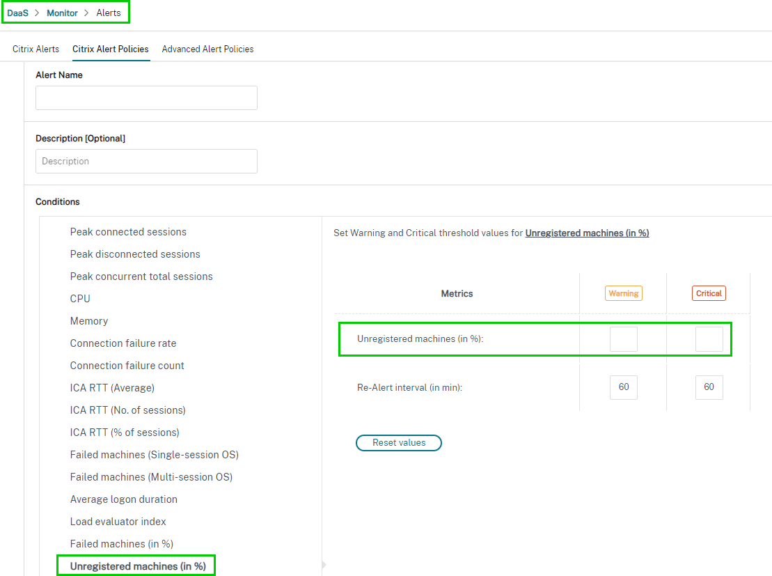 Citrix VDA Registration Status Alerts - Enterprise Solutions